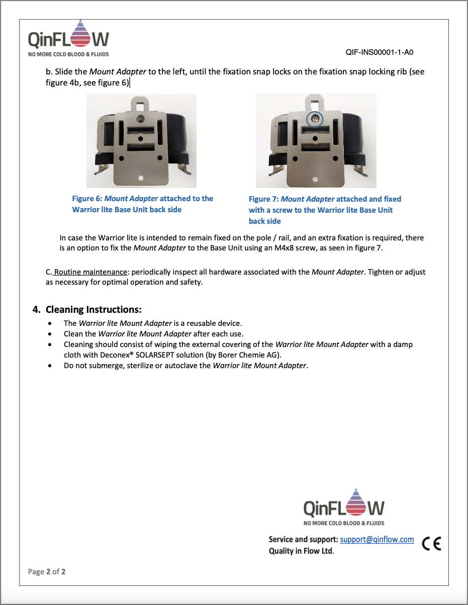 Warrior lite Mount Adapter Installation Guide