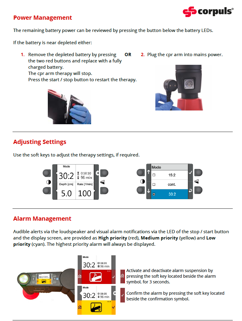 corpuls cpr with Quadboard Quick Guide a)